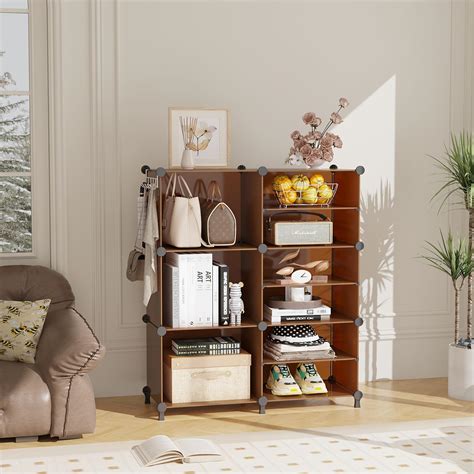 Closet Organizer 6 Cube Storage Shelves Portable Closet Clothes Organizers And