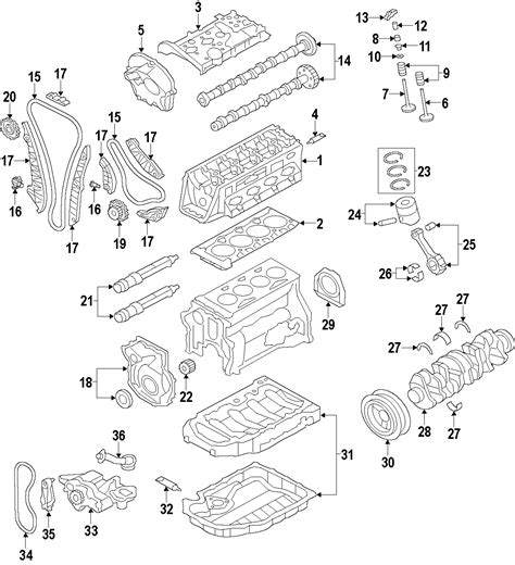 Volkswagen Jetta Gli Engine Timing Chain Secondary Chain Timing Belt