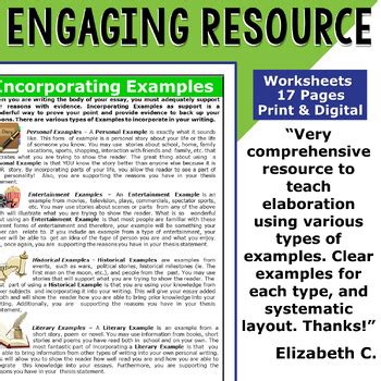 Supporting Evidence In Writing Citing Evidence Examples Print And Digital