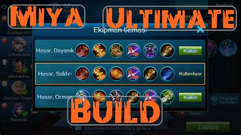 Historia De Mobile Legends Mobile Legends Miya Build