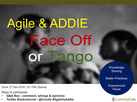 Agile And Addie Tango Or Face Off 2 Ppt
