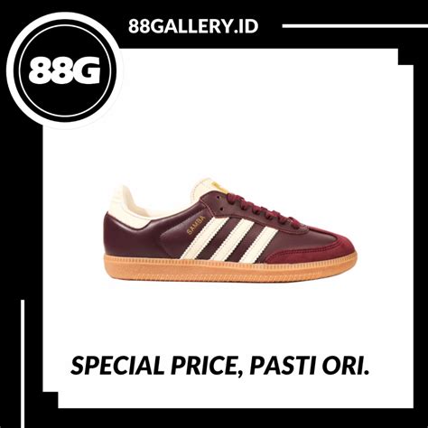 Jual Adidas Samba OG Burgundy Gum Shopee Indonesia