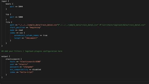 Logstash Exits With Error Code 0 After Configuring Setting The `output