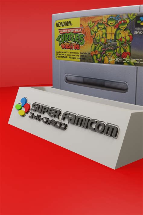 Stl File Super Famicom Support For 10 Games 📼・3d Printable Model To