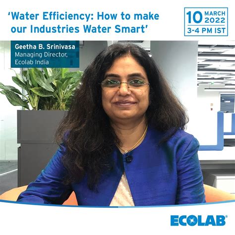 Ecolab On Linkedin Watermanagement India Waterefficiency