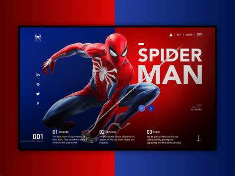 Spider Man Graphic Design Posters Web Design Website Design Inspiration