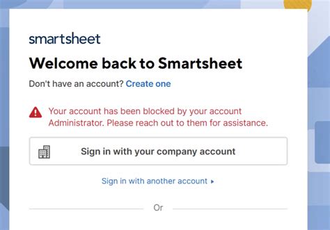 Account Is Blocked Smartsheet Community