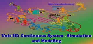 Unit III Continuous System Simulation And Modeling