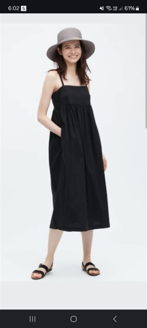 Uniqlo Linen Blend Maxi Dress Womens Fashion Dresses And Sets Dresses