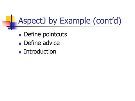 A Brief Introduction To Aspect Oriented Programming Ppt Download