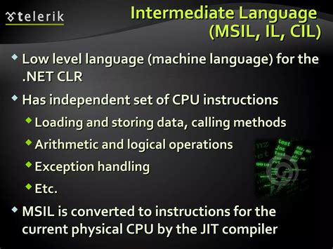 NET Framework Overview PPT Operating Systems Computer Software And Applications