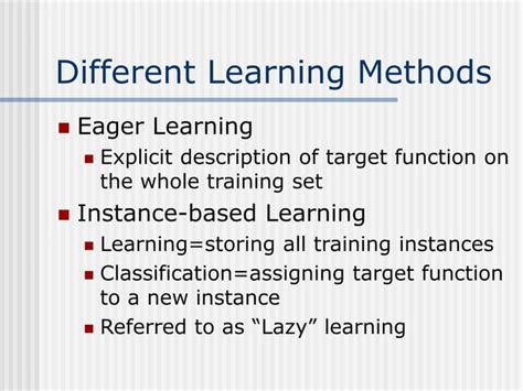 Instance Bases K Nearest Neighbor Algorithmppt