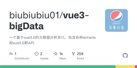 GitHub biubiubiu01 vue3 bigData 一个基于vue3 0的大数据分析系统包含各种echarts和vue3 0新API