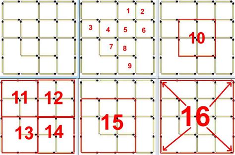 Four How Many Squares Are There PuzzlersWorld Com