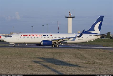 Tc Suo Anadolujet Boeing Q Wl Photo By Paulo Andr Santos Id Planespotters Net
