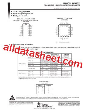 Sn Ac Nsr Datasheet Pdf Texas Instruments