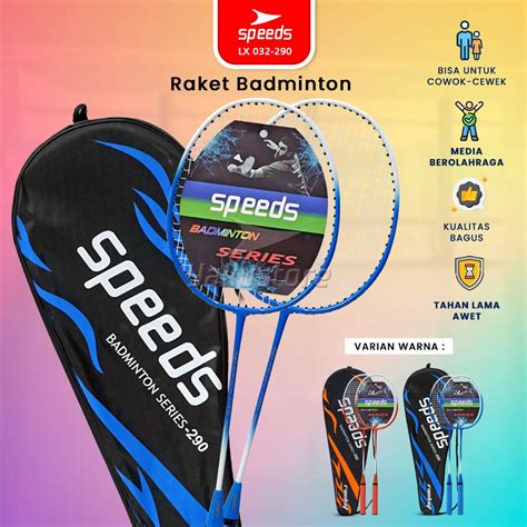 Jual Speeds Raket Bulu Tangkis Raket Badminton Original 1 Set Isi 2pcs