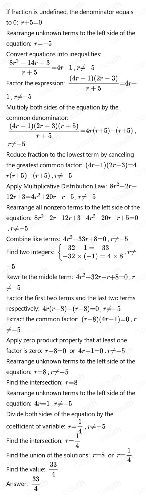 solved find the sum of all r such that 8r 2 14r 3 r 5 4r 1 [math]