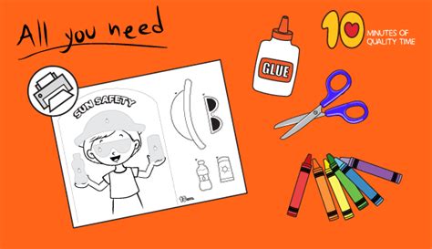 Printable Summer Safety Worksheets Sun Safety Cut And Paste Activity