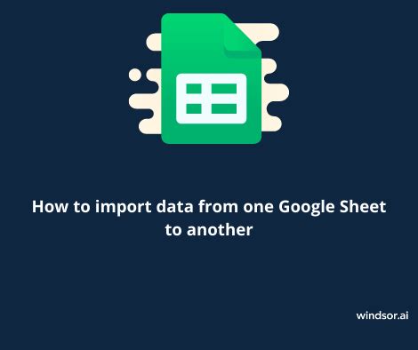 How To Import Data From One Google Sheet To Another In Less Than 3 Minutes