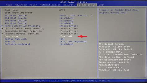 Could You Help Or Guide Me Set Bios Acer TC Desktop For Boot USB Acer Community