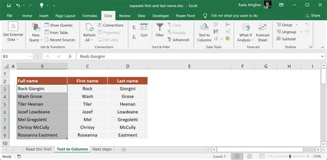 how to separate first and last name in excel [easy methods]
