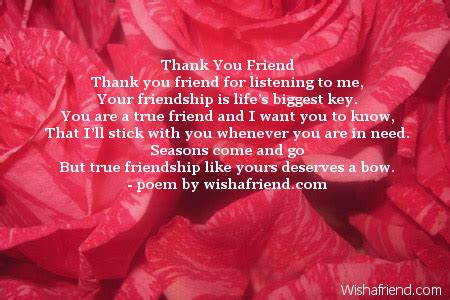 Thank You Poem Friend