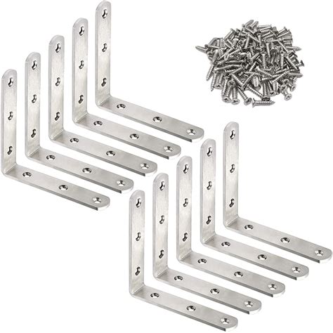 Buy Cammuita 10 Pack Heavy Duty L Bracket Corner Brace 4in X 4in