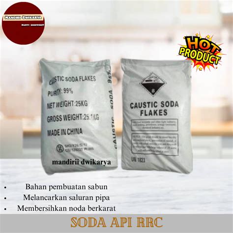 Jual Soda Api Caustic Soda Caustic Flake Rrc 25kg Shopee Indonesia