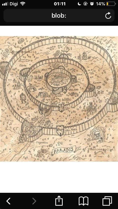 Attack On Titan Map Of Paradise Shingeki No Kyojin Kyojin Shingeky