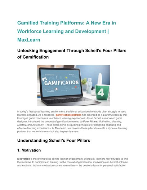 Ppt Gamified Training Platforms A New Era In Workforce Learning And