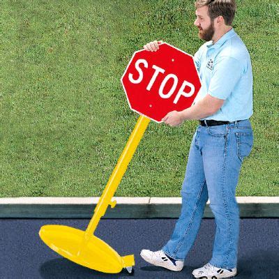 Portable Sign Stands Sign Stand On Wheels Seton