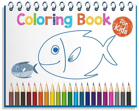 子供のための塗り絵ワークシート 無料のベクター