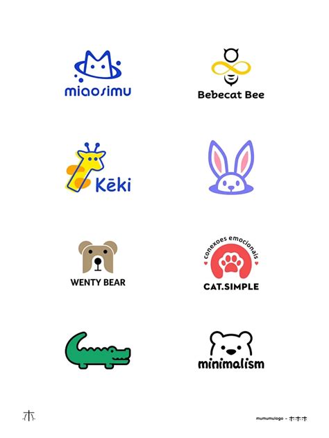 卡通动物logo设计 化繁为简 趣味可爱