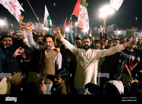 Supporters Of Muttahida Qaumi Movement Of Pakistan Celebrate Victory