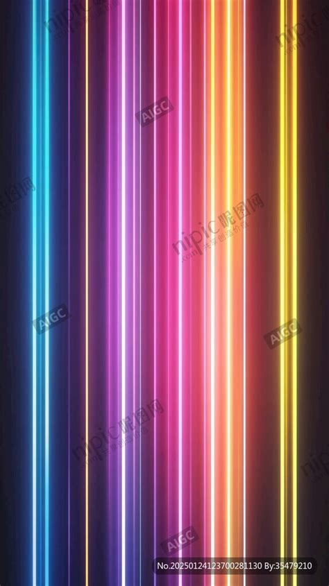 Ai创作图霓虹灯线 多彩竖线条渐变背景 七彩绚丽渐变条纹 发光的霓虹灯管 霓虹灯单线 镭射条 发光条 绚丽渐变条纹 发光竖线 霓虹七彩 渐变竖条 线型灯条 霓虹灯条 迷人的霓虹灯 彩色竖线条