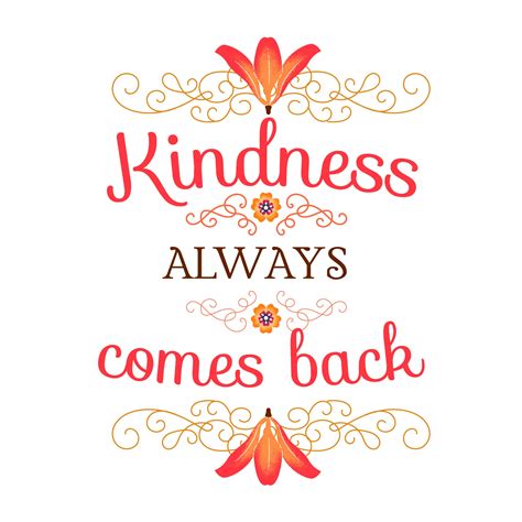Kindness Phrase With Lines And Flowers Around It Design T Shirt Design
