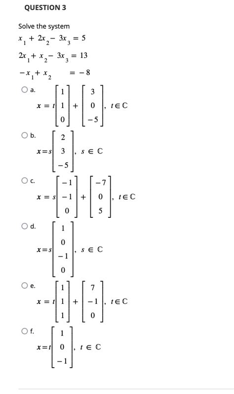 Solved QUESTION 3Solve The Chegg Com