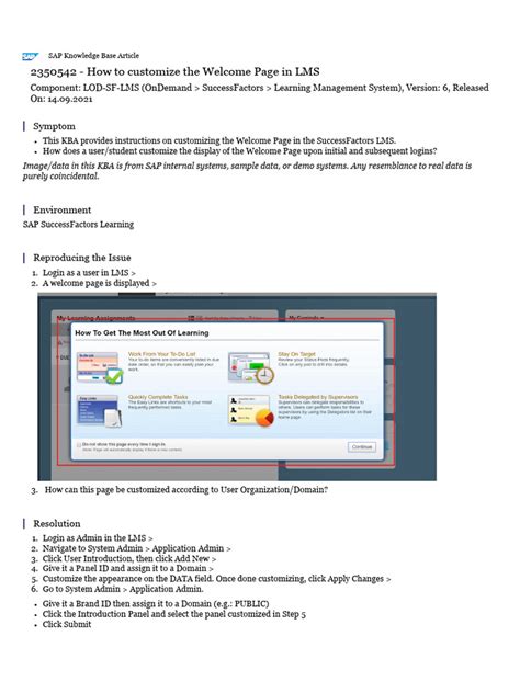 How To Customize The Welcome Page In Lms Pdf