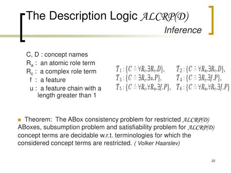 ppt a description logic with concrete domains powerpoint presentation