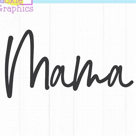 Mama Script Svg Etsy
