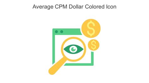 Average CPM Dollar Colored Icon In Powerpoint Pptx Png And Editable Eps Format PPT Template
