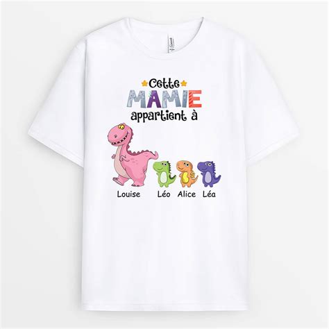 Cette Mamanmamie Appartient À Dinosaure Cadeau Personnalisé T S
