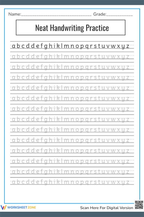 Alphabet Tracing And Writing Practice Worksheet Handwriting Practice