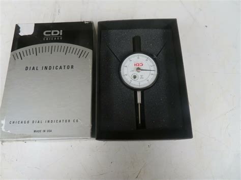 CDI Dial Indicator 0 1 001 In Original Box OQ43 Bullseye Calibration