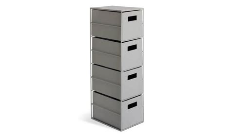 Buy Habitat 4 Drawer Fabric Bathroom Storage Unit Grey Freestanding