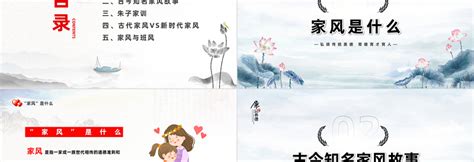 2022传承家风家训弘扬传统美德ppt精美卡通风建设好家风传承好家训主题班会课件模板 Ppt模板 工图网