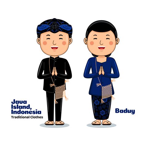 Couple Wear Traditional Clothes Greetings Welcome To Baduy 24350287