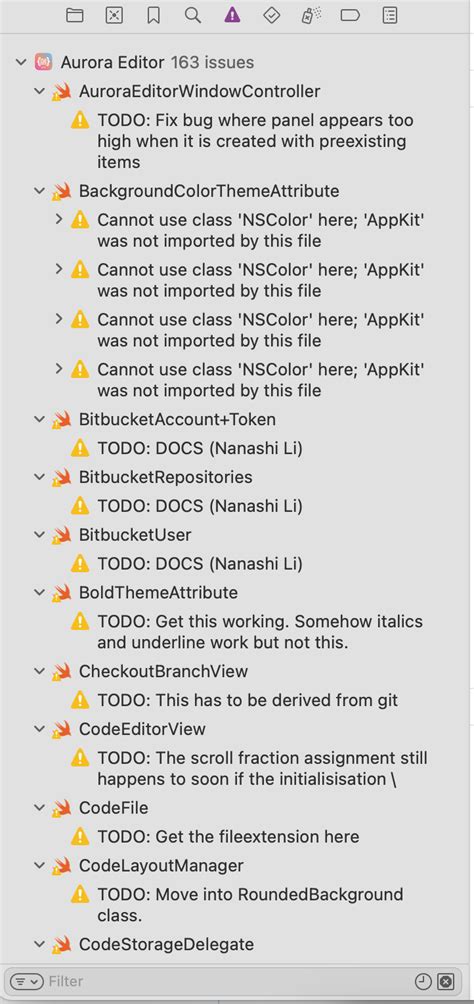get rid of all build warnings · issue 466 · auroraeditor auroraeditor