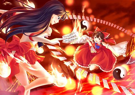 Rei X Reimu By Villyane On Deviantart